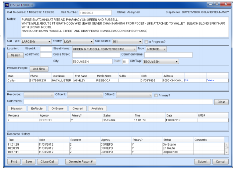 Computer Aided Dispatch – Core Technology